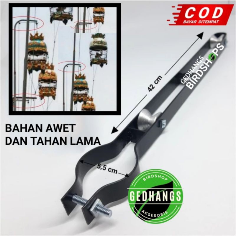 Jual Kerekan Katrol Besi Sangkar Kandang Burung Perkutut Kutut Bendera ...