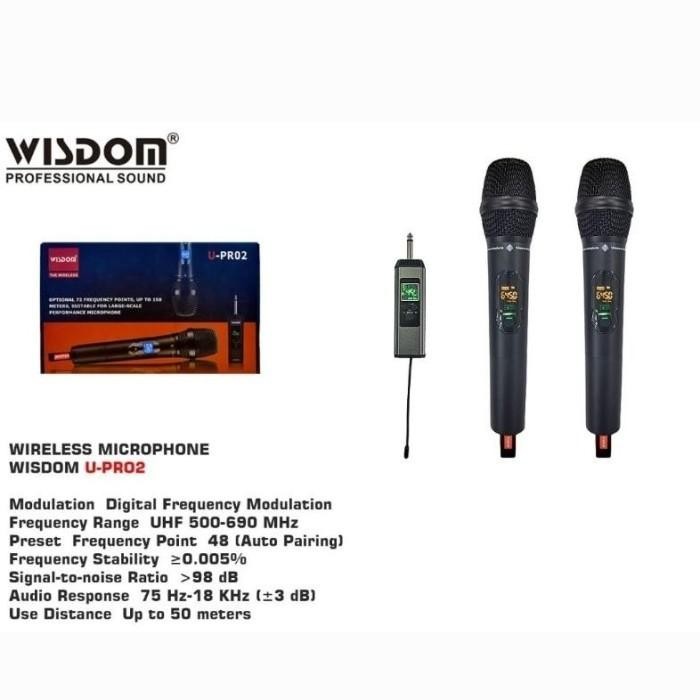 Jual New Mic Wireless Wisdom U Pro2 Microphone Original U Pro 2 Garansi ...
