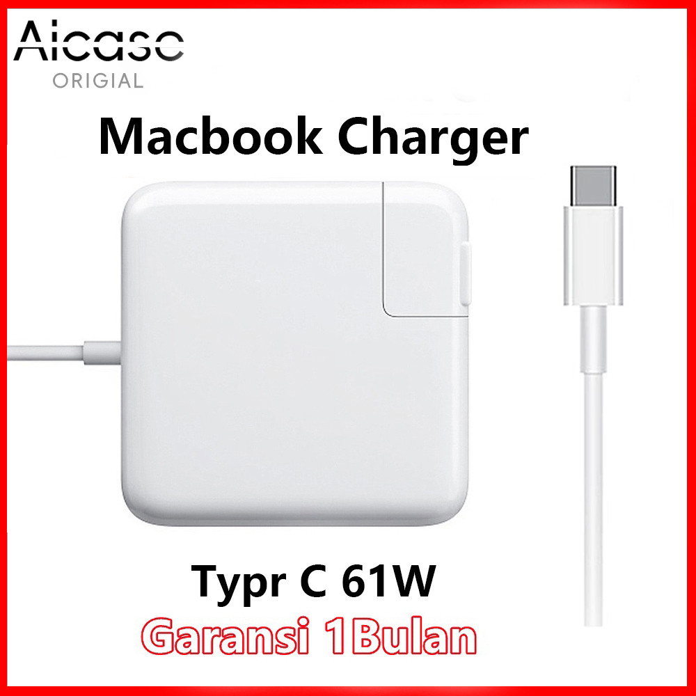 Jual AICASC-Laptop Air / Pro / IPAD Charger Type-C / USB-C /61W Macbook ...