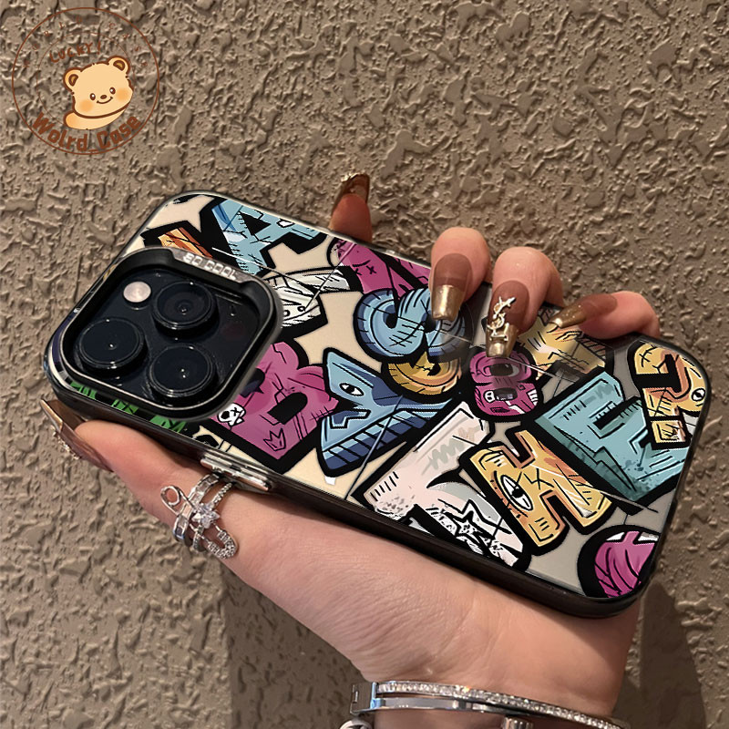 Jual Huruf berwarna case iPhone seri Kompatibel untuk iPhone 11 12 13 ...
