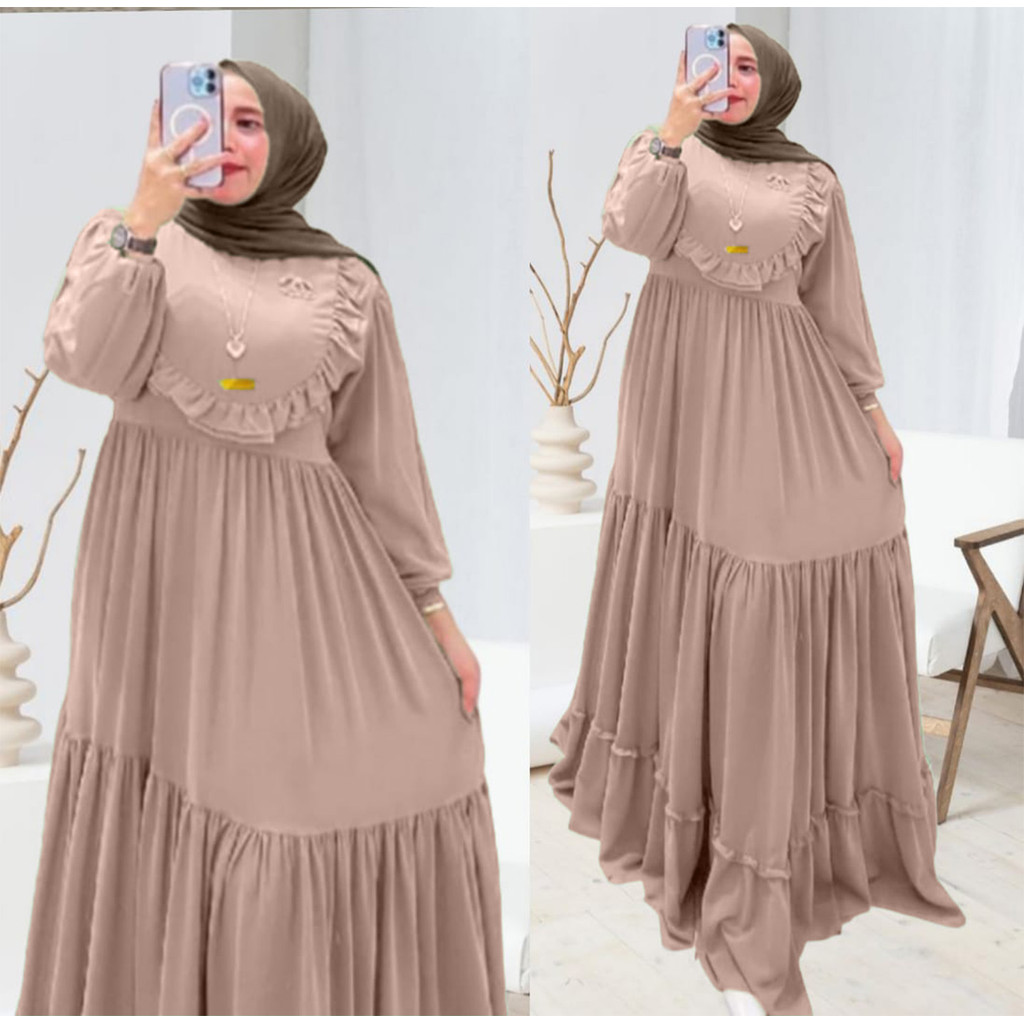 Jual GAMIS TERBARU CRINKLE TERLARIS LEBARAN 2025 / GAMIS WANITA MODEL ...