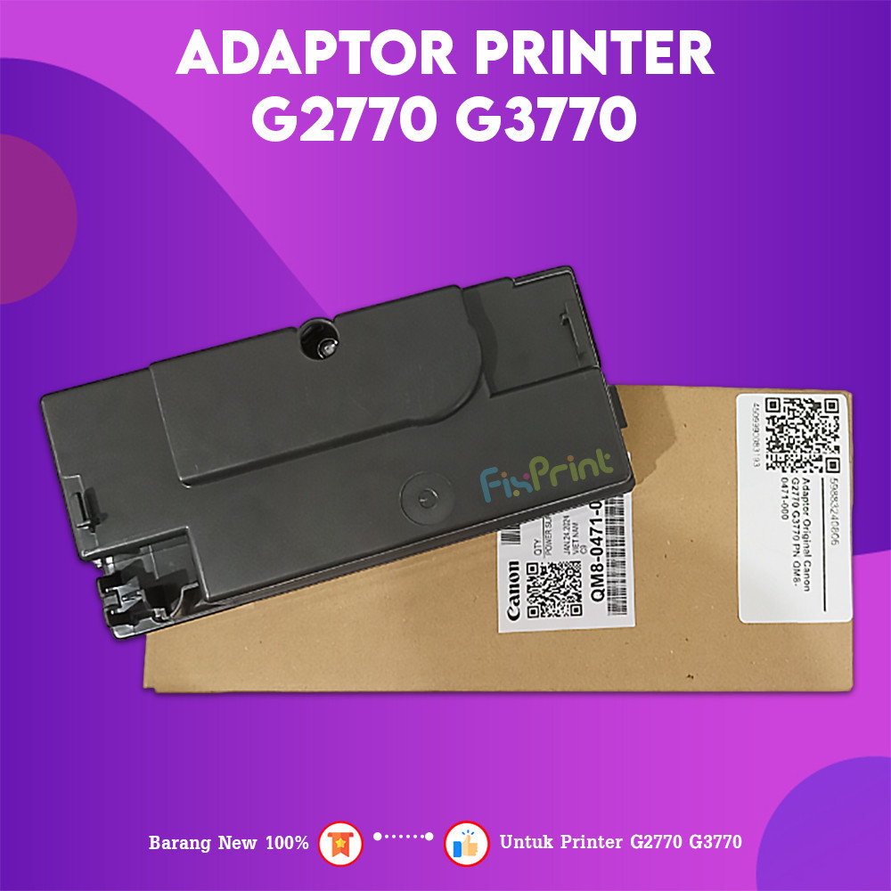 Jual FixPrint Adaptor Printer Canon G 2770 G 3770 Power Supply G-2770 G ...