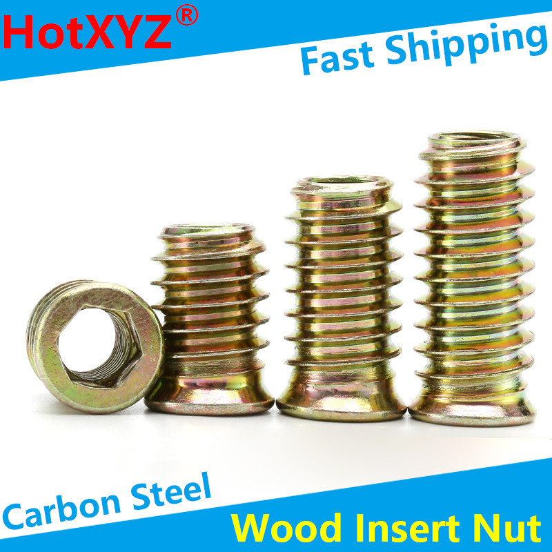 Jual Carbon Steel Countersunk Hex Socket Drive Threaded Insert Nuts ...