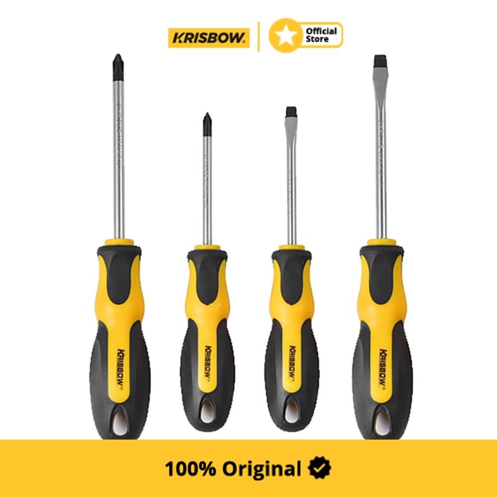 Jual Krisbow Screwdriver Set 4 Pcs Obeng Lrsst4 | Shopee Indonesia