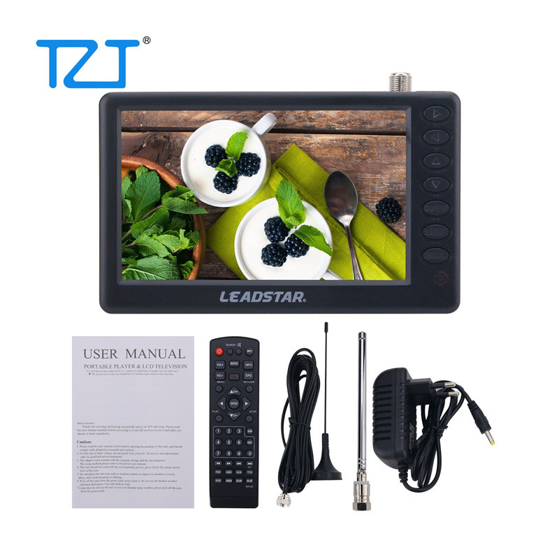 Jual TZT LEADSTAR D5 5-Inch 800x480 Portable TV Portable Television Small TV Rechargeable Type ...