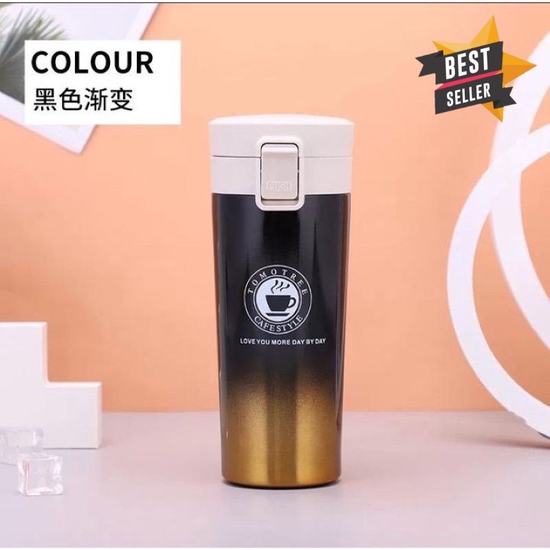 Jual Thermos Kecil Mini Termos kopi Stainless Steel Vacum Tumbler 380ml ...