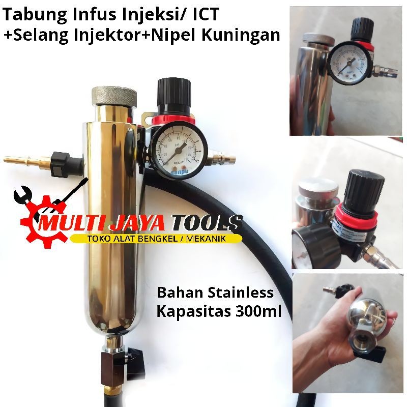 Jual Tabung Infus Injeksi Bahan Stainless 400ml | Alat Cek Injeksi ...