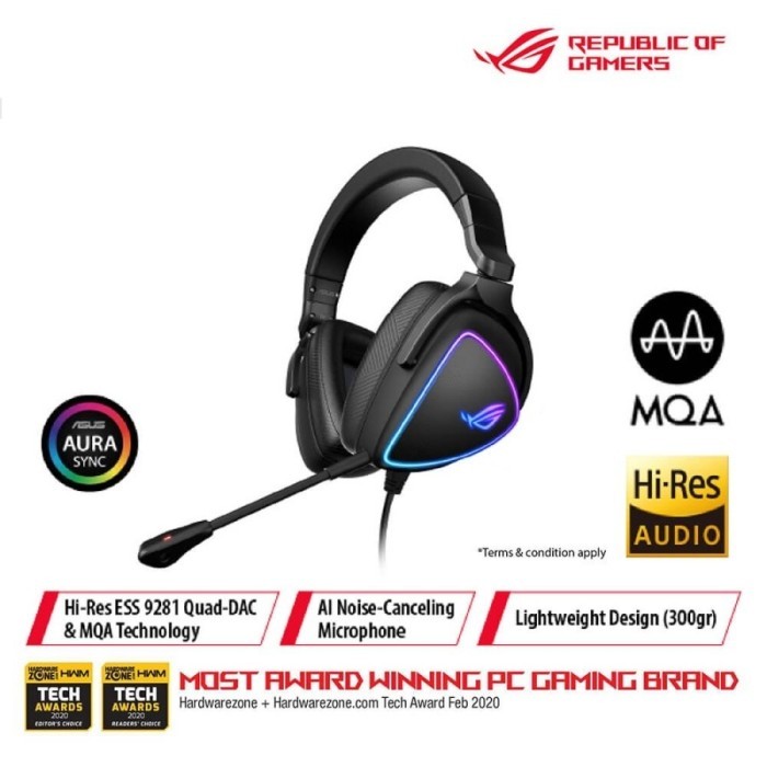 Jual ASUS ROG Delta S USB-C Gaming Headset with AI Noise Canceling Mic ...