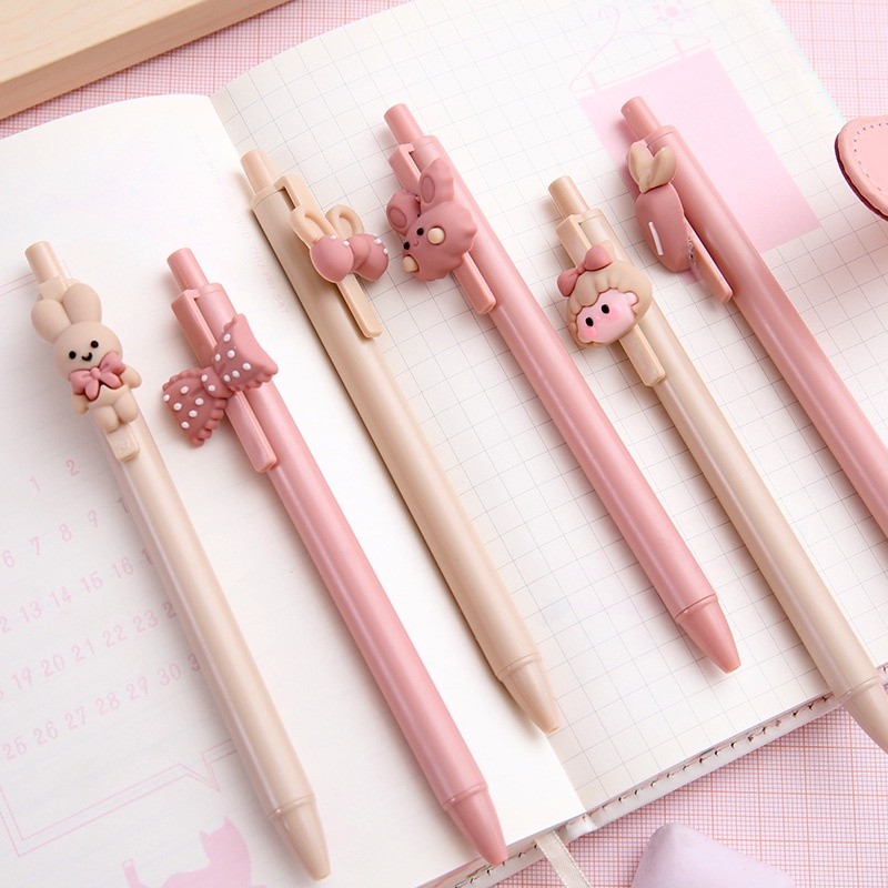 Jual SS PULPEN 6PCS KARAKTER LUCU DAN IMUT /PEN SEKOLAH CARTOON/PULPEN ...