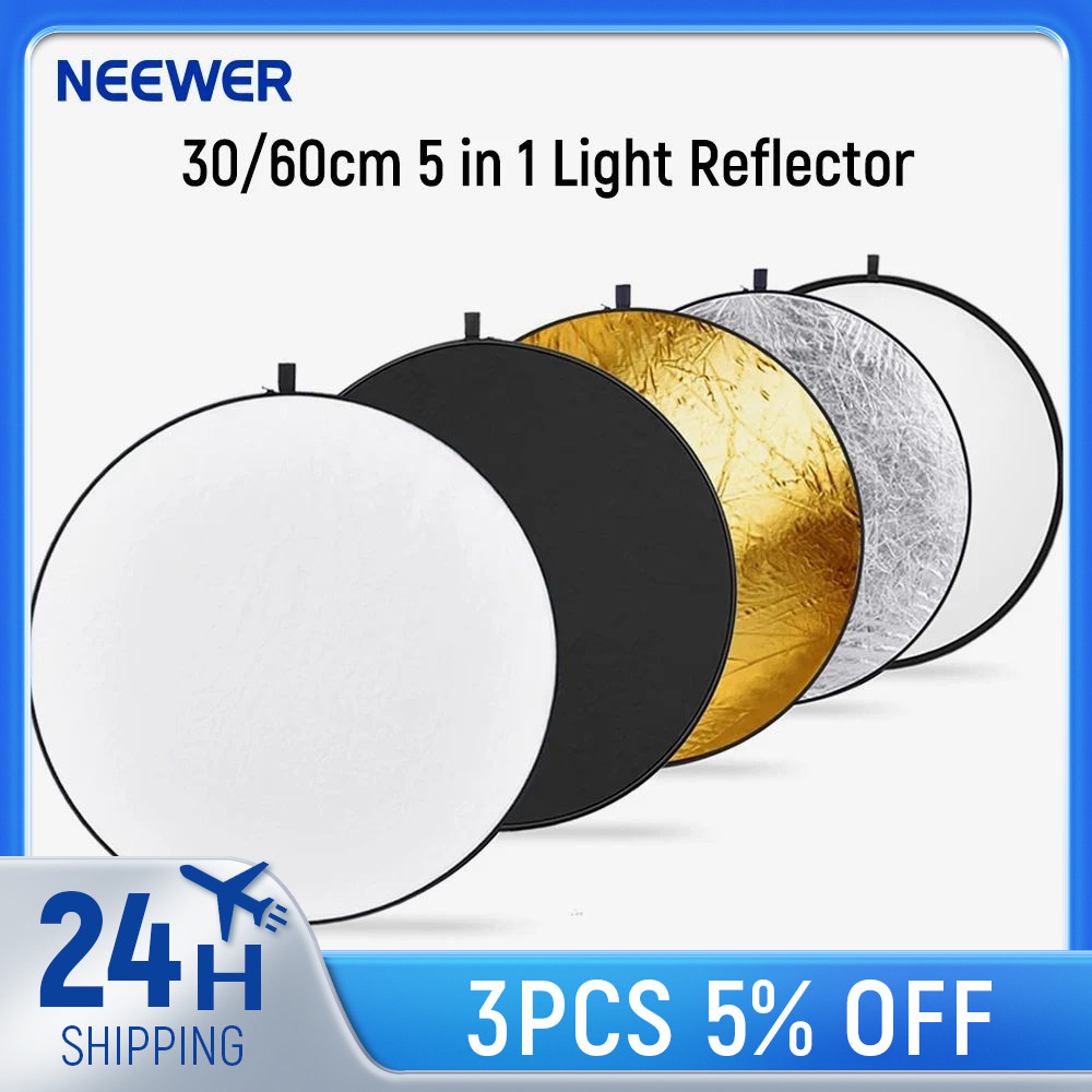 Jual NEEWER 30/60cm Light Reflector Light Diffuser 5 in 1 Collapsible ...
