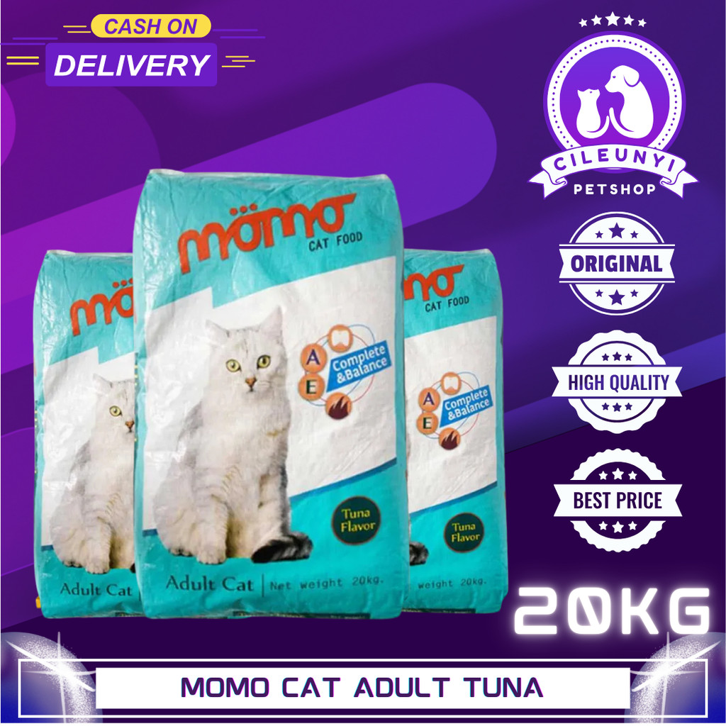 Jual Momocat / Momo Cat Food Adult 20kg - Makanan Kucing Kering ...