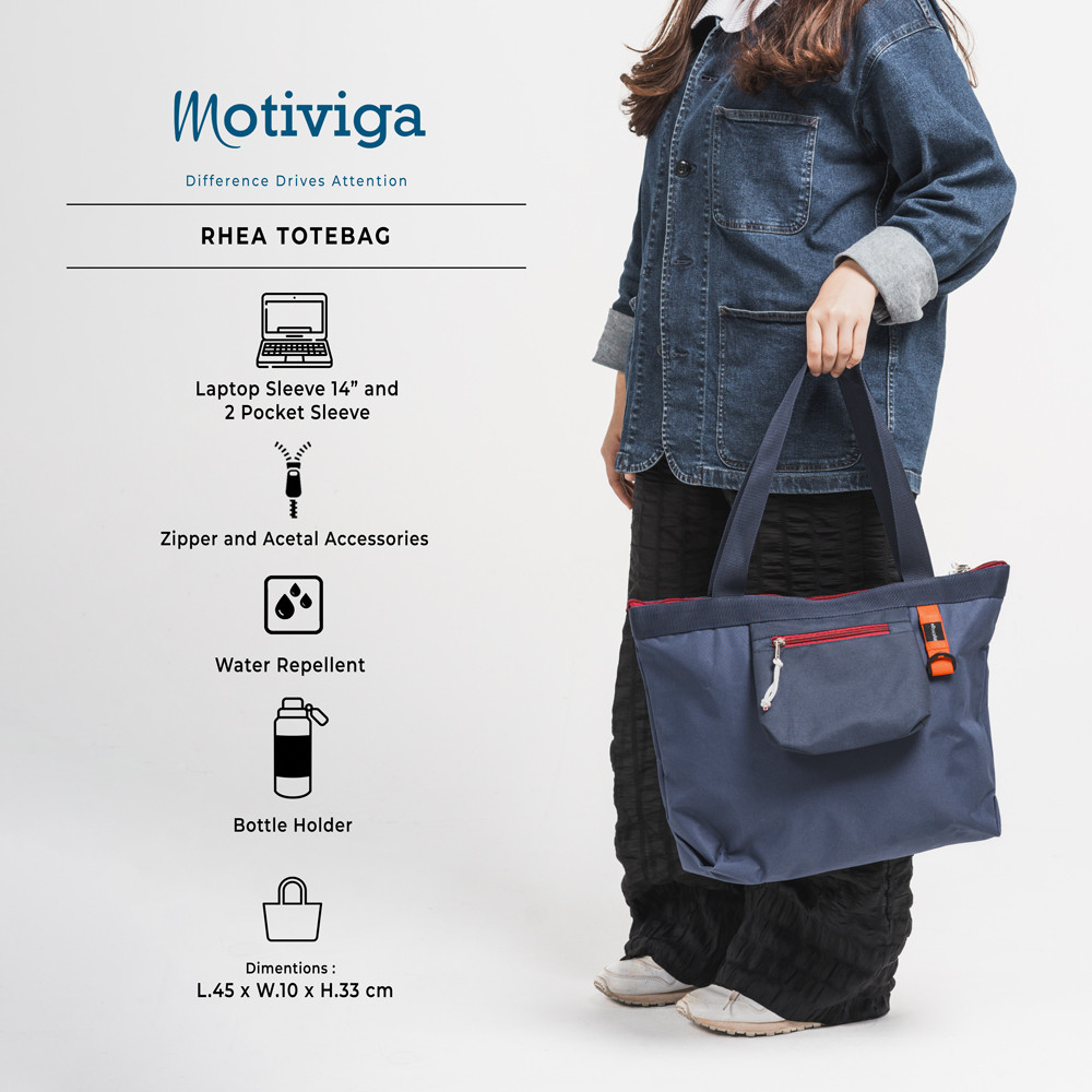 Jual Motiviga Tas Totebag Jinjing Unisex Classic - Rhea | Shopee Indonesia