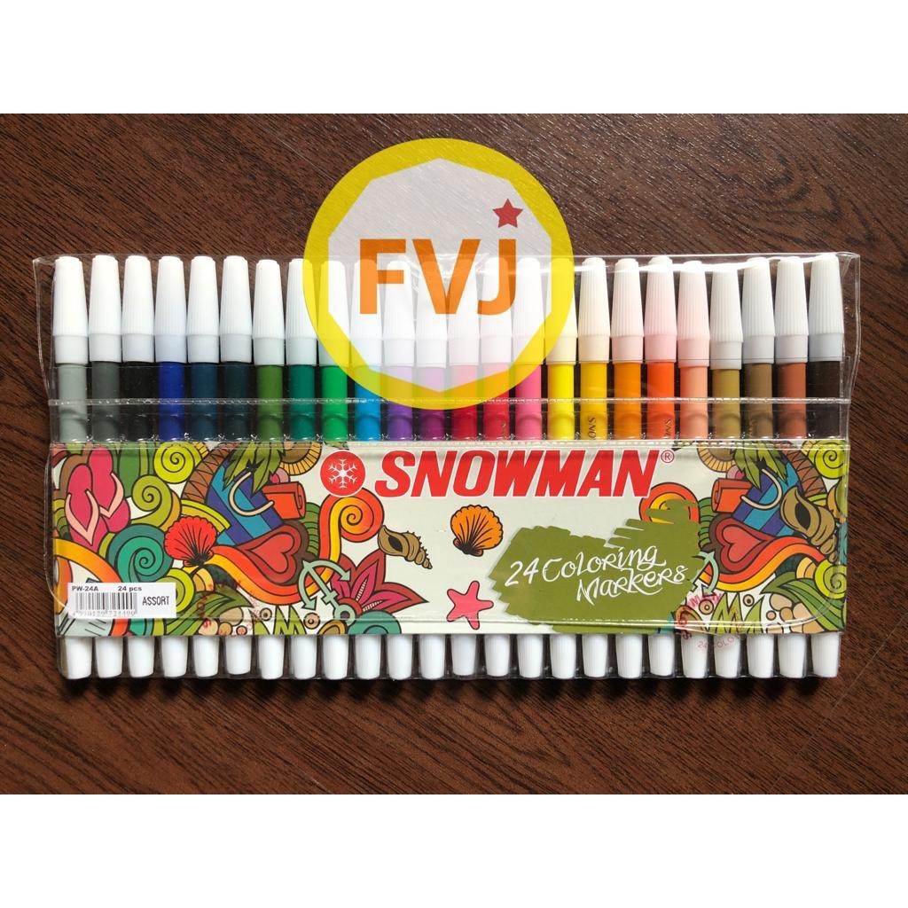 Jual SPIDOL SNOWMAN 24 Warna | Shopee Indonesia