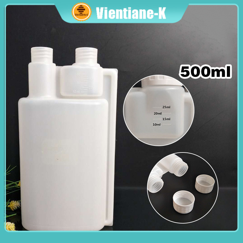 Jual 500ML Botol Takaran Oli Samping / Double Twin Neck Bottle / Botol ...