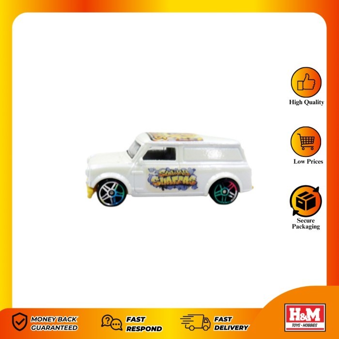 Jual Hot Wheels CUSTOM Austin Mini Van - SUBWAY SURFERS - 268LS - LS3 ...