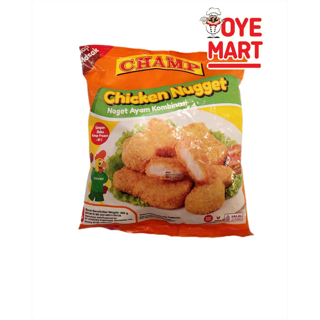 Jual CHAMP CHICKEN NUGGET KOMBINASI 450GR | Shopee Indonesia