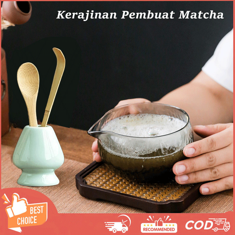 Jual 4PCS Set Kerajinan Pembuat Matcha Mangkuk Matcha Keramik Alat ...