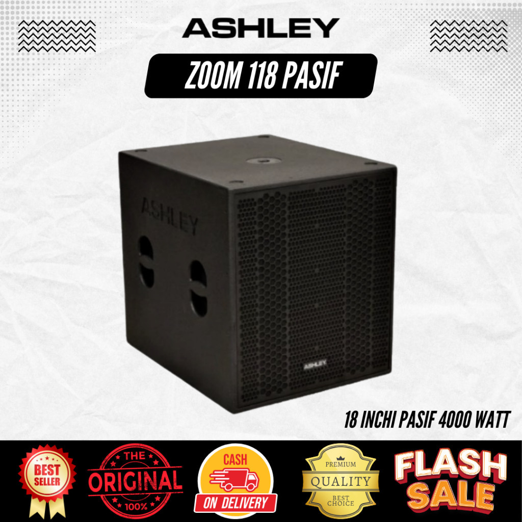 Jual Subwoofer Pasif Ashley 18 Inchi Ashley Zoom 118 Original | Shopee Indonesia