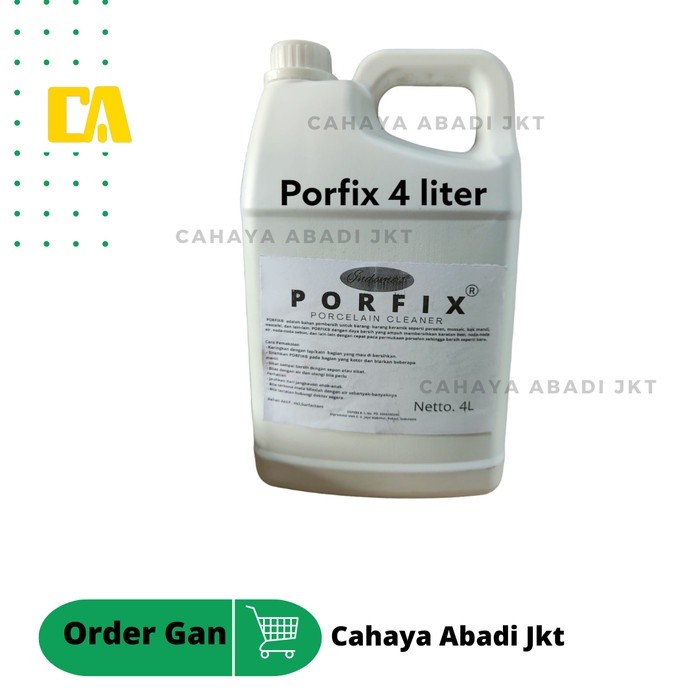Jual Porfix porstex pembersih lantai Galon 4 liter | Shopee Indonesia