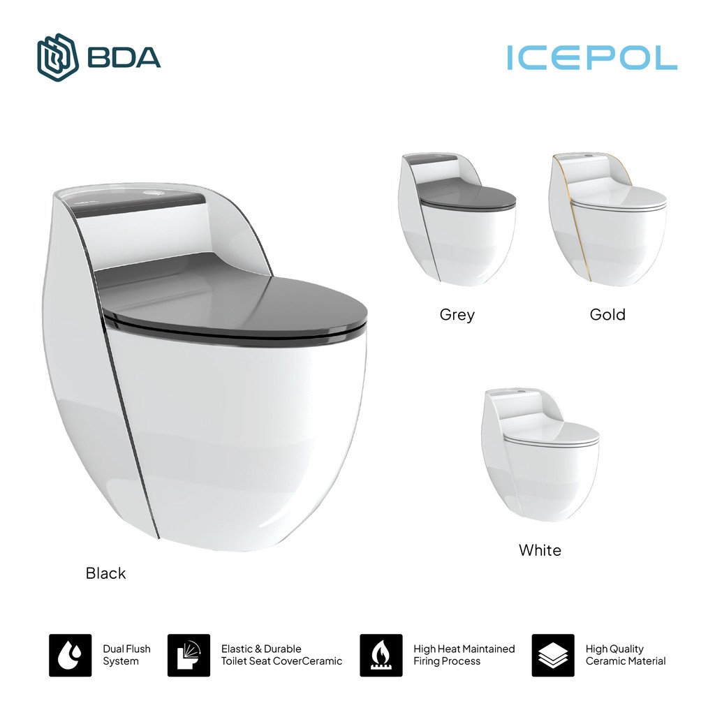 Jual Icepol Closet Duduk Kloset Duduk Toilet Duduk Toilet WC Minimalis ...