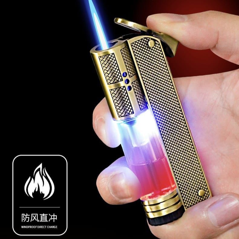 Jual Korek Api Bara Las Unik Plus Lampu Logam Creative Korek Gas Jadul ...