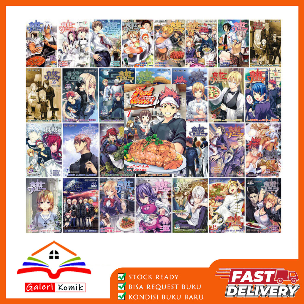Jual Komik Food Wars!: Shokugeki no Soma, Vol.1-36 (English) | Shopee Indonesia