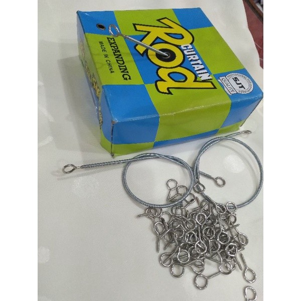 Jual Kawat Per/Kawat Gorden/Sangkutan Kain Gorden/Pengait Kain Gorden ...