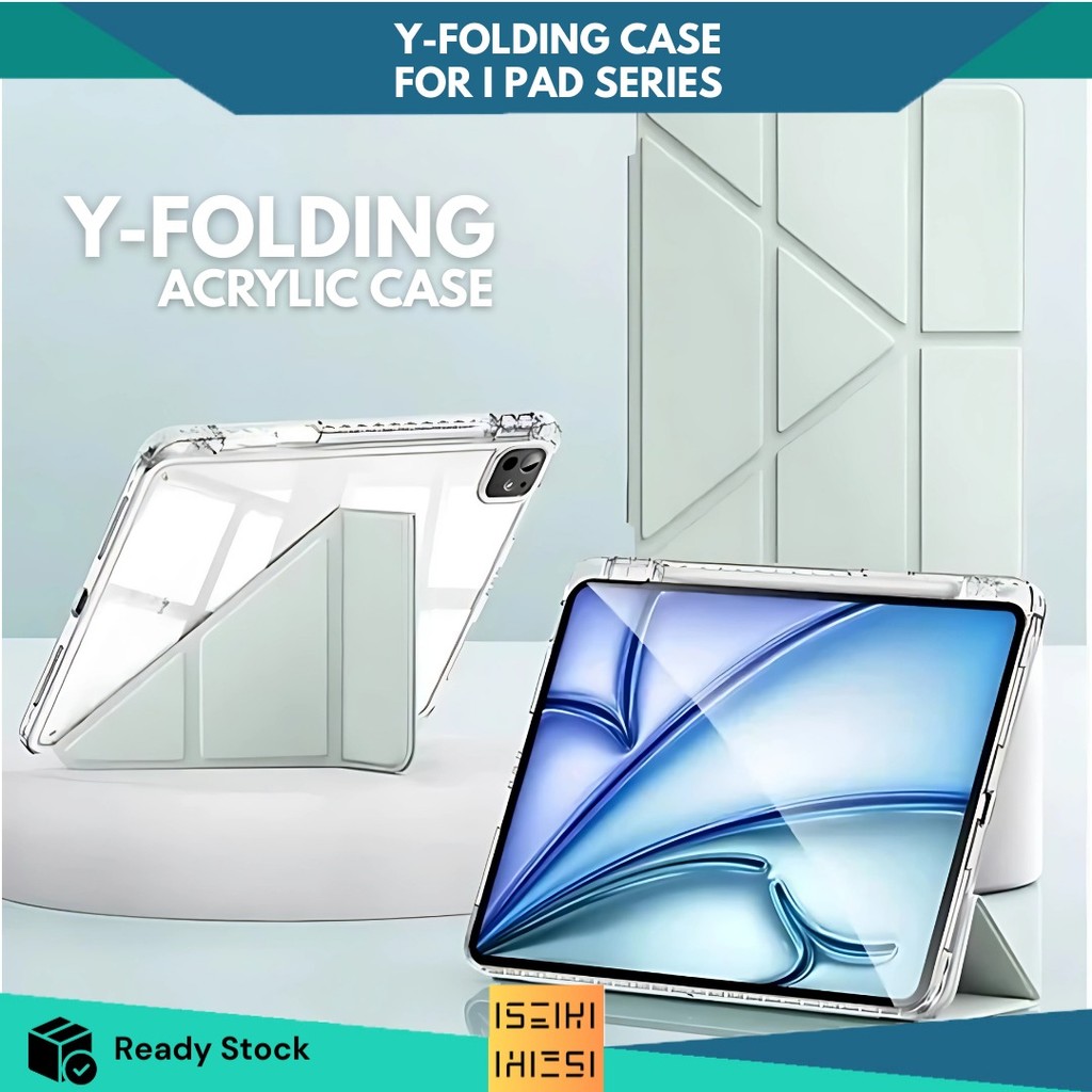 Jual NEW ACR Y-FOLD Acrylic Clear Case iPad Gen 10 11 / Air 4 5 6 10.9 ...