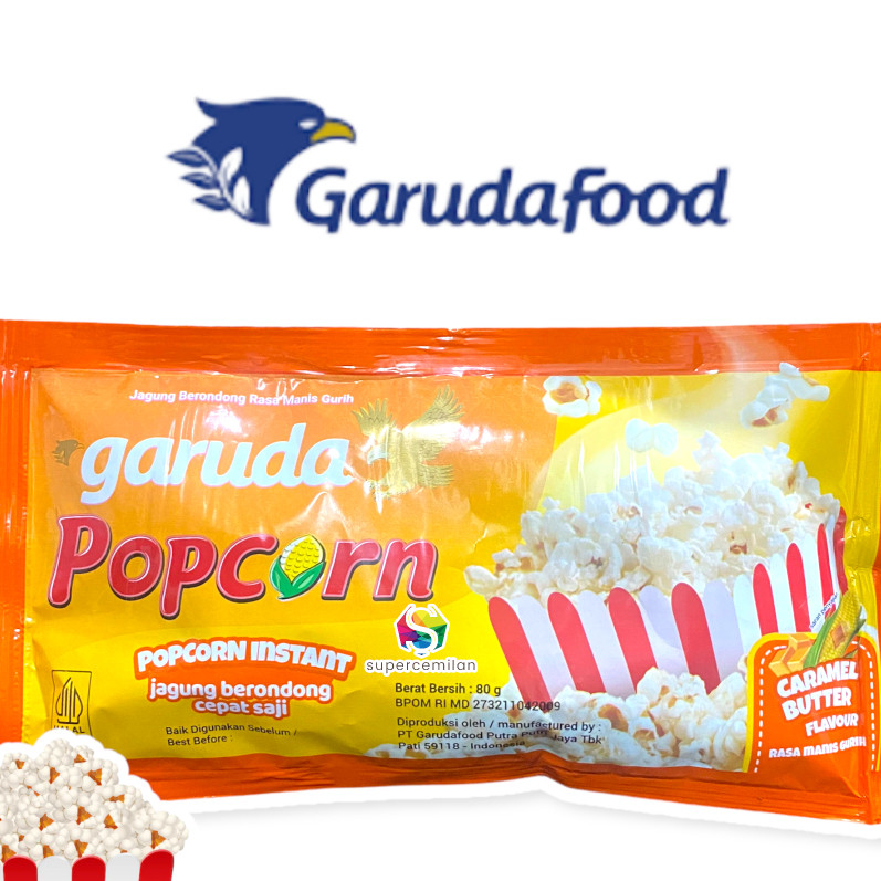 Jual garuda popcorn caramel butter 80gr - garuda popcorn o corn instan ...