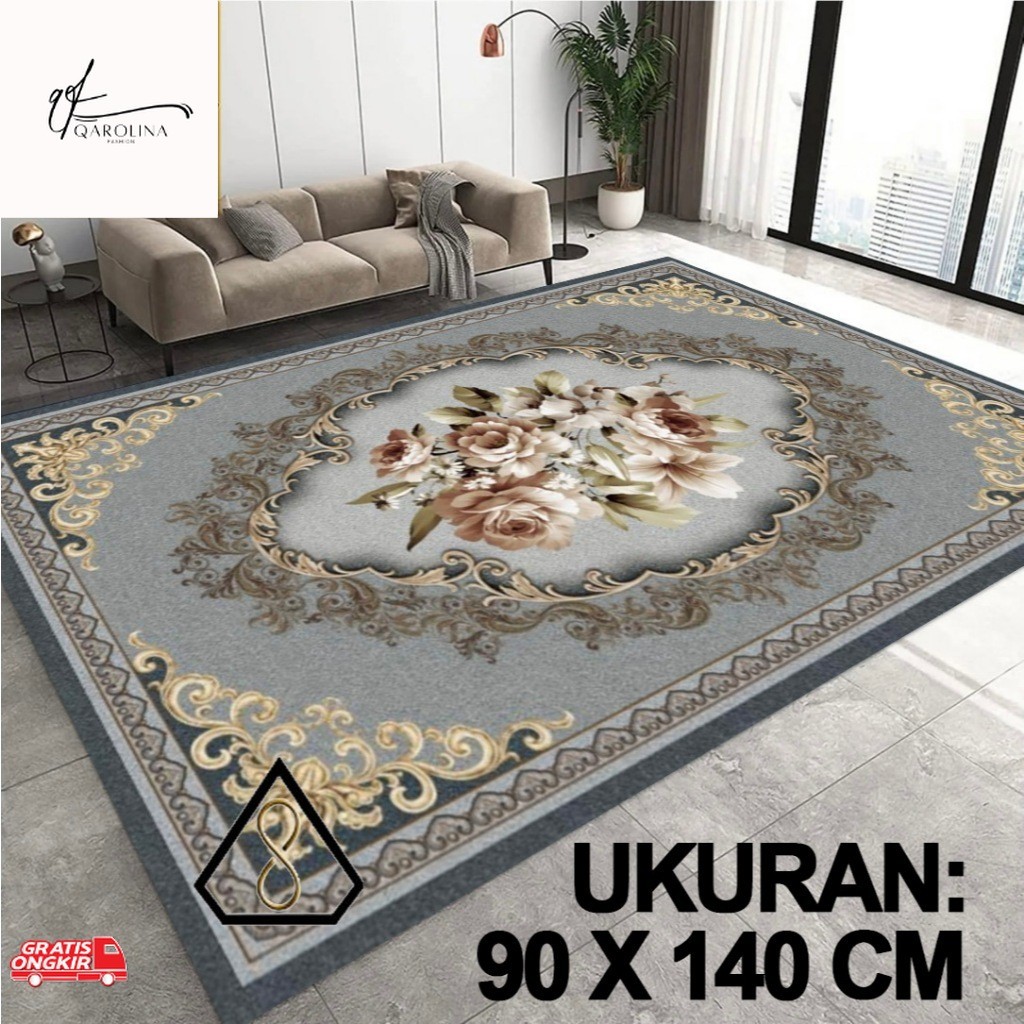 Jual Karpet Murah / SUPERMAT - Karpet Lantai Eropa Polyester [Uk 90 x ...