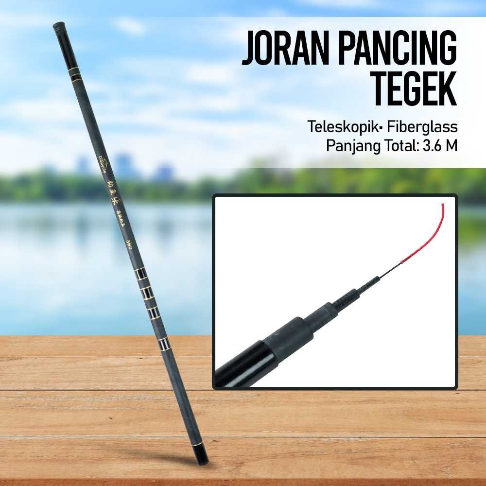 Jual Joran Pancing Tegek Fiberglass Fishing Rod | Shopee Indonesia