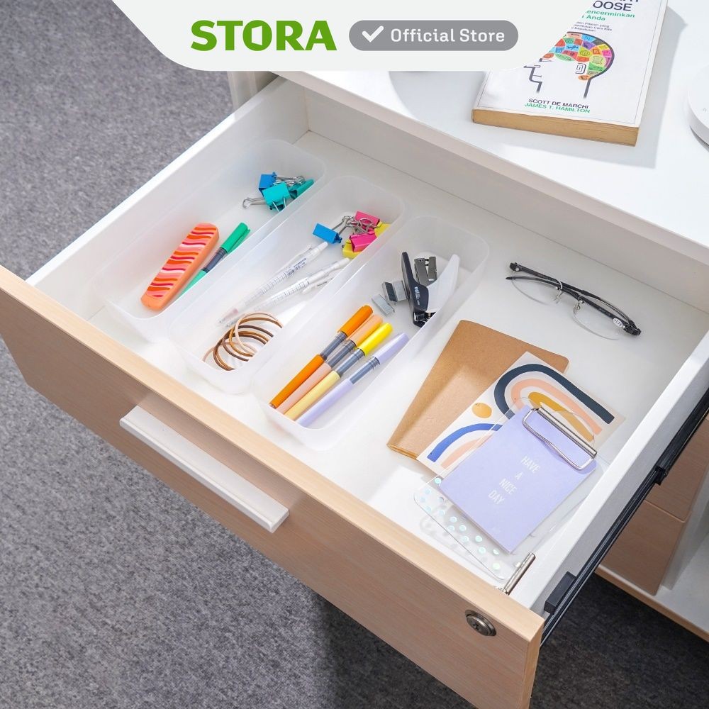 Jual Stora 26X8.5X4.5 cm Set 3 Pcs Organizer Laci Divider Laci Storage ...