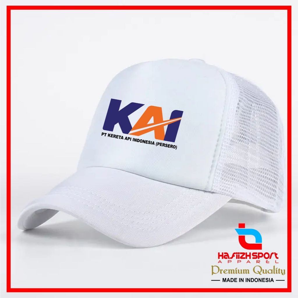 Jual TOPI KAI KERETA API INDONESIA / TOPI JARING KAI / TOPI TRUCKER KAI ...