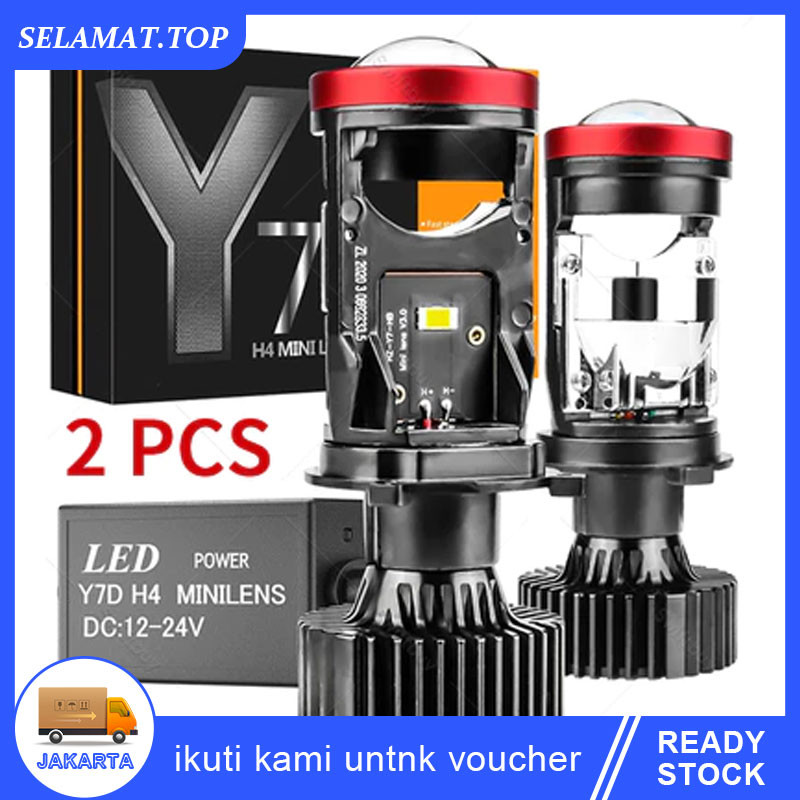 Jual 2PCS LAMPU LED MOBIL MOTOR H4 MINI LAMPU PROJECTOR PROJIE Y7D Y8 ...