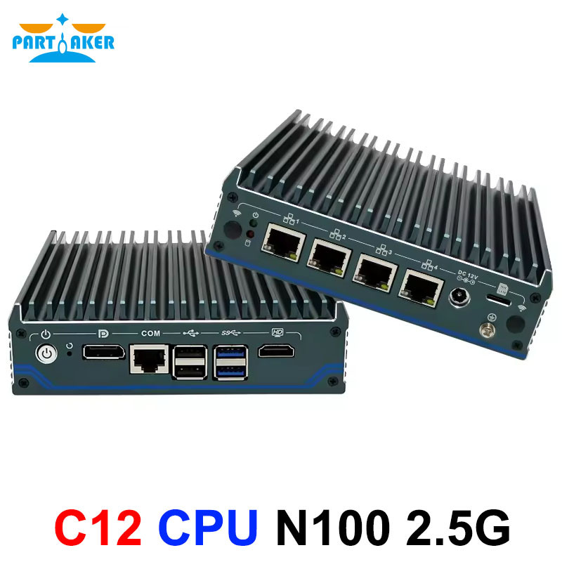 Jual 12th Gen Intel N100 Firewall Computer Soft Router 4 x 2.5G i225 ...