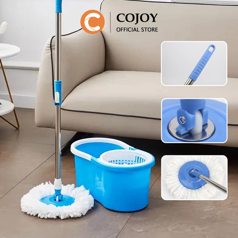 Jual Set Alat Pel Lantai Super Mop Dengan Ember Pencuci Putar Hand ...