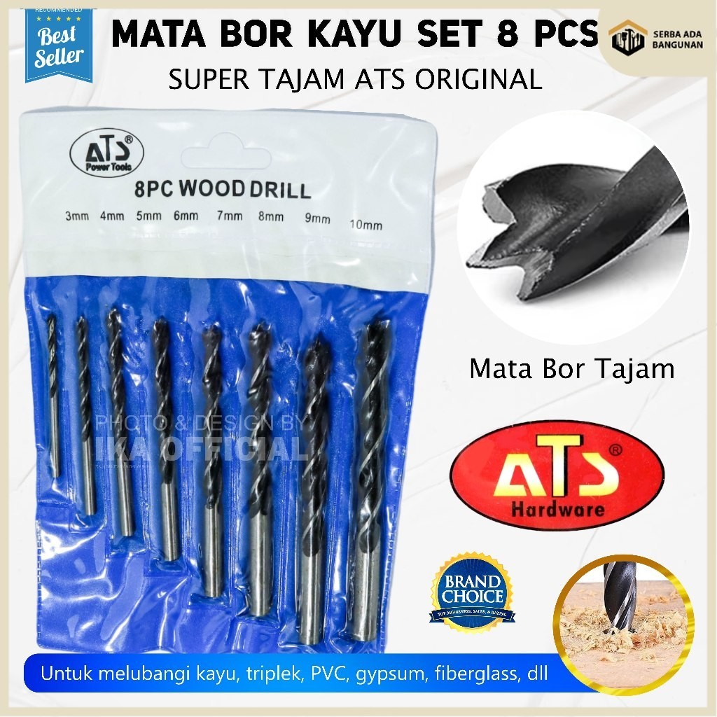Jual Mata Bor Kayu Set 8Pcs Double Thunders ( High Quality )| MATA BOR ...