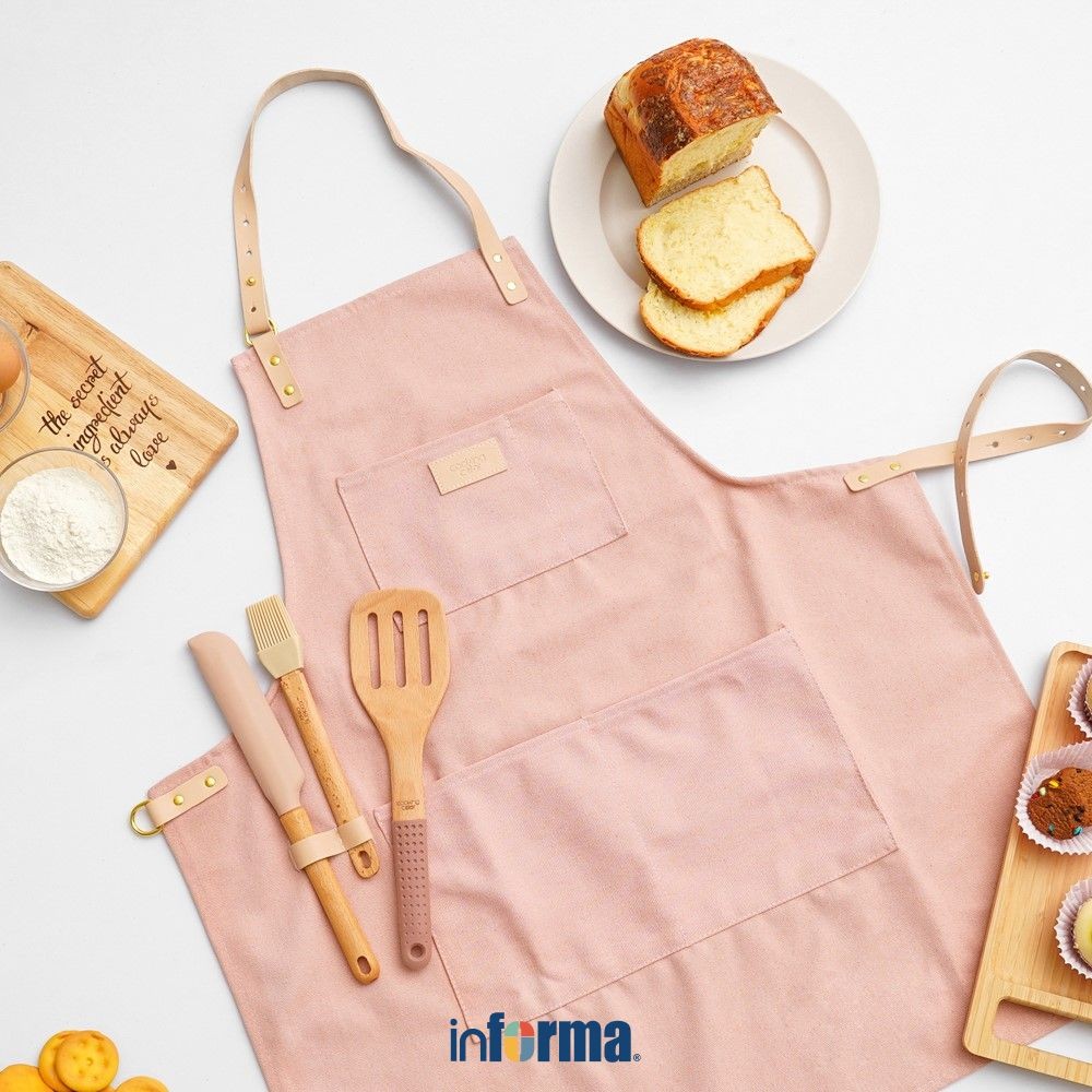 Jual Informa Cooking Color Set 3 Pcs Prun Sendok Masak Dengan Apron ...