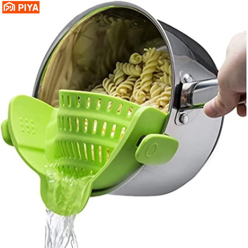 Jual Clip-On Kitchen Food Strainer For Spaghetti Meat Pasta Ground Beef ...