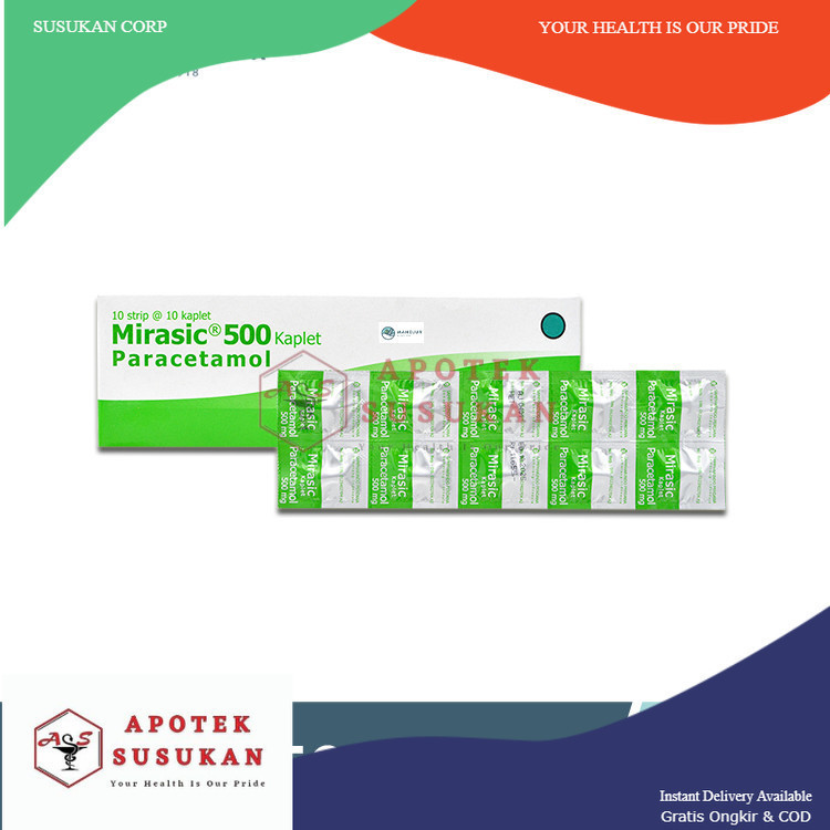 Jual Mirasic 500 mg 10 Kaplet - Pereda Demam dan Nyeri | Shopee Indonesia
