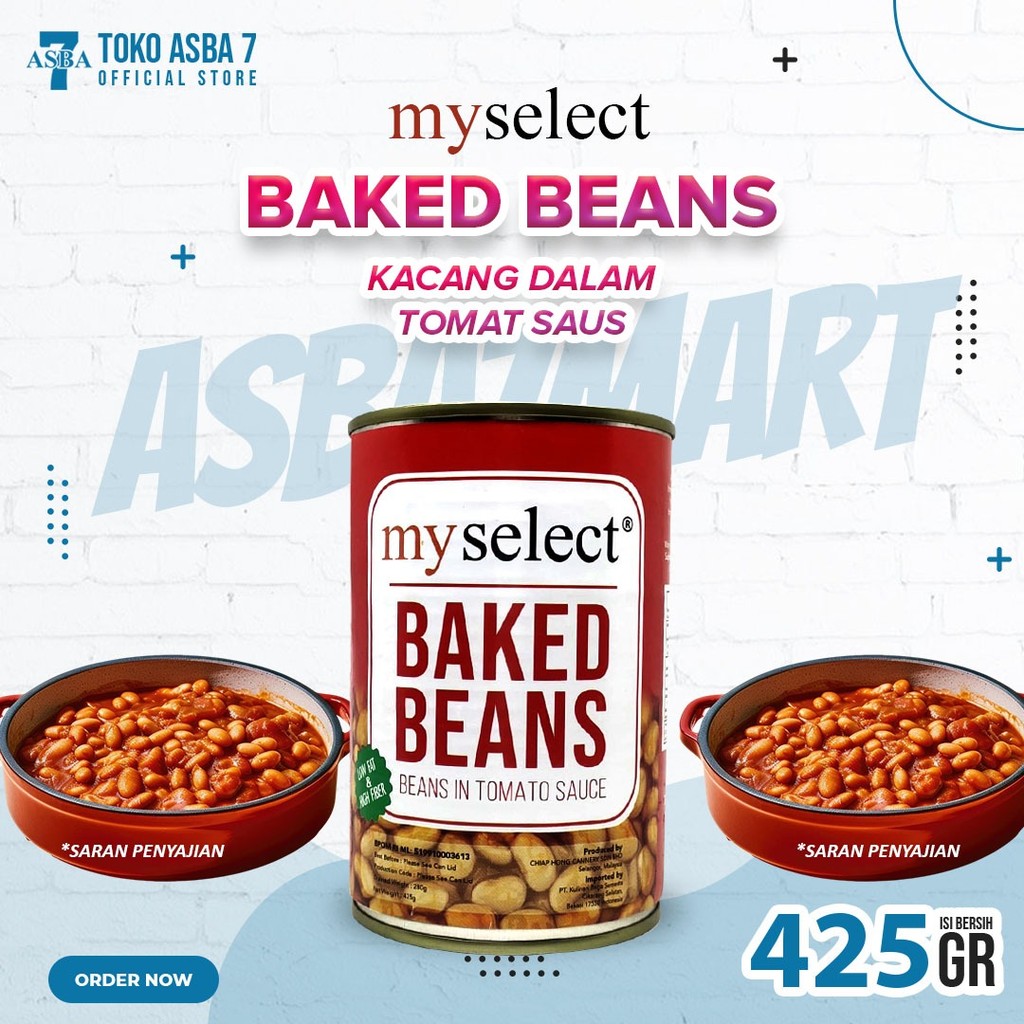 Jual MY SELECT BAKED BEANS IN TOMATO SAUCE 425 GR | Shopee Indonesia