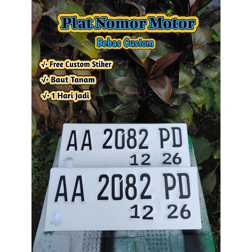 Jual Bikin Plat Custom Nomor Motor Font Terbaru | Shopee Indonesia