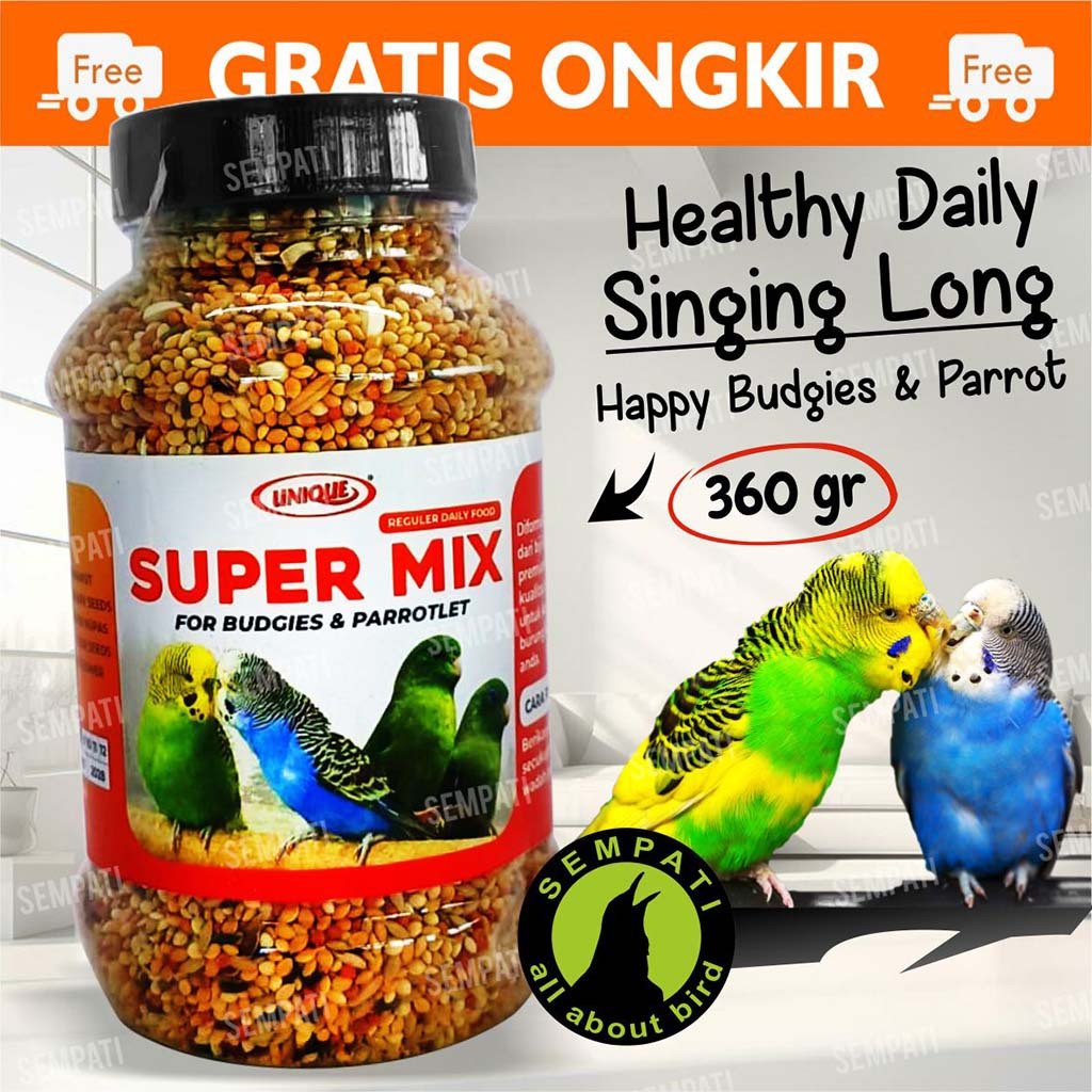 Jual SEMPATI Unique Super Mix For Budgies & Parrotlet Pakan Burung ...