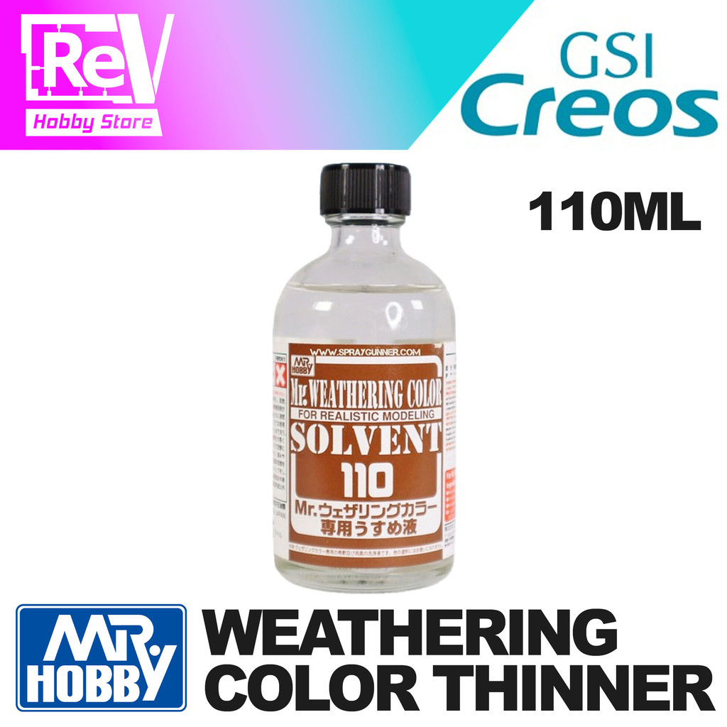 Jual MR WEATHERING SOLVENT 110 ML THINNER MR COLOR MR HOBBY WCT101 ...