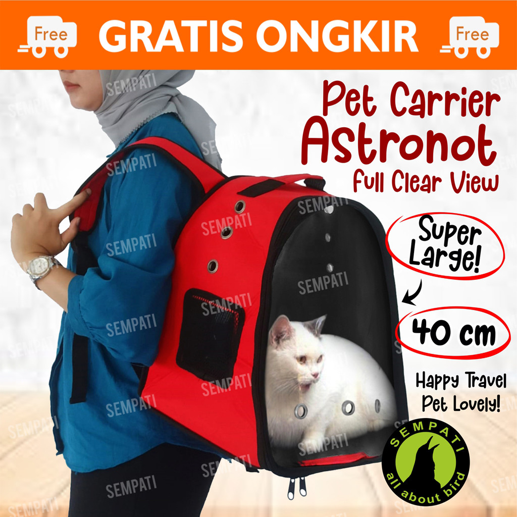 Jual SEMPATI Tas Kucing Astronot Tas Ransel Gendong Kucing Kelinci ...