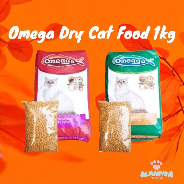 Jual Omegga Cat Food Repack 1 kg Makanan KUCING Omega 1kg | Shopee ...
