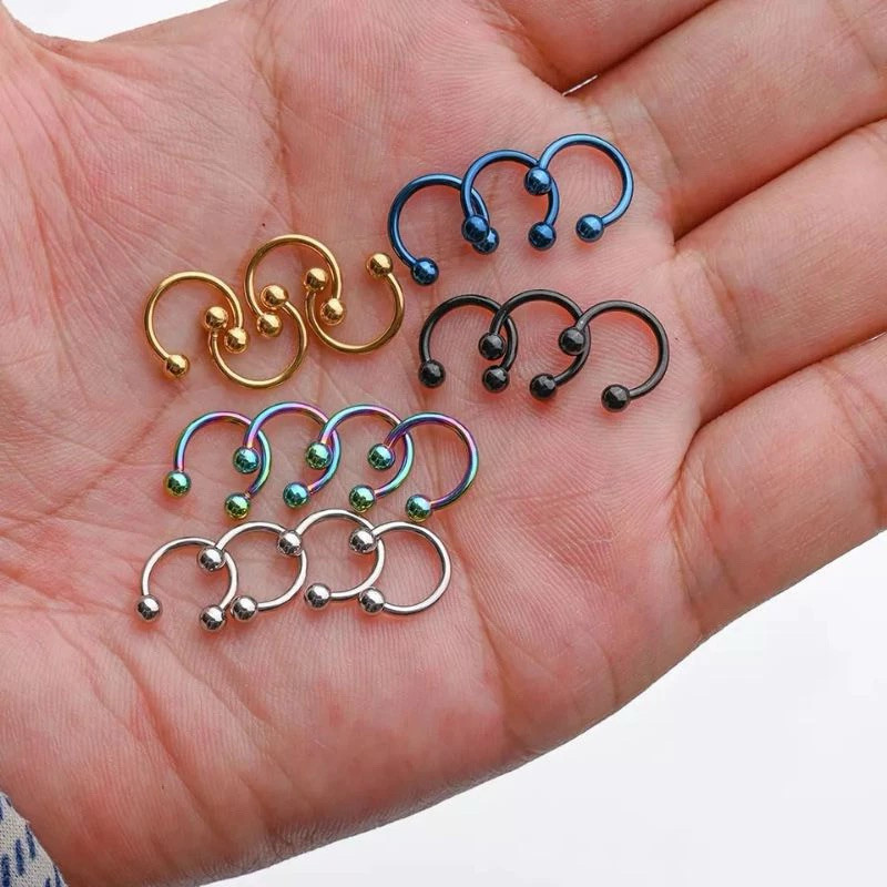 Jual ANTING TINDIK PIERCING BARBEL TELINGA EAR HIDUNG BIBIR JEPIT FAKE ...