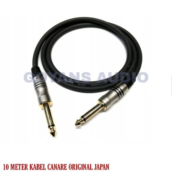 Jual Kabel jack Gitar Akai 6,5mm 10 meter Akai to Akai Canare Japan ...