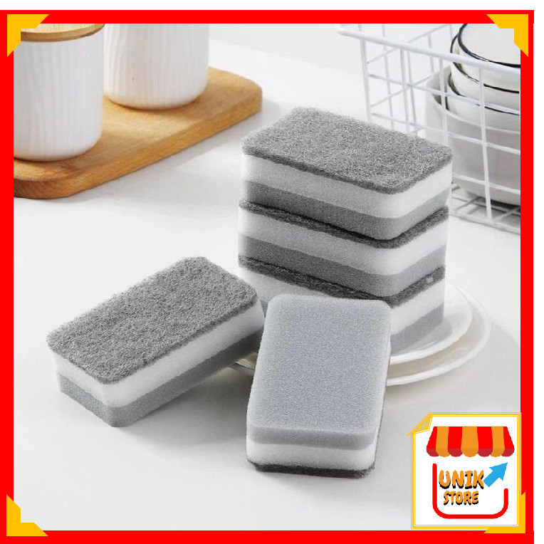 Jual UNIK - H1240 Sponge Busa Cuci Piring Dapur / Double Side Magic ...