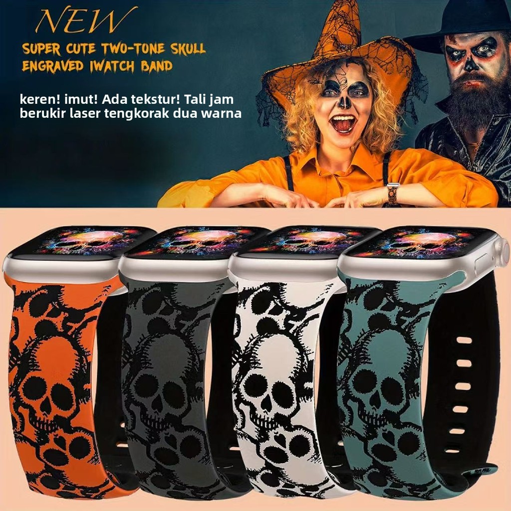 Jual Quirky Skull Watch Band Apple Watch 1 Series 2 Apple Watch Series ...